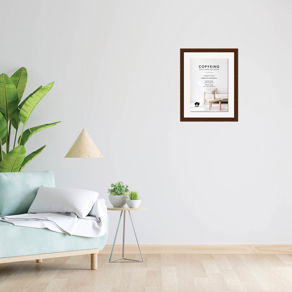 Prime Teak 30mm Wood Certificate Frame - 400mm x 520mm - 1 Certificate ...